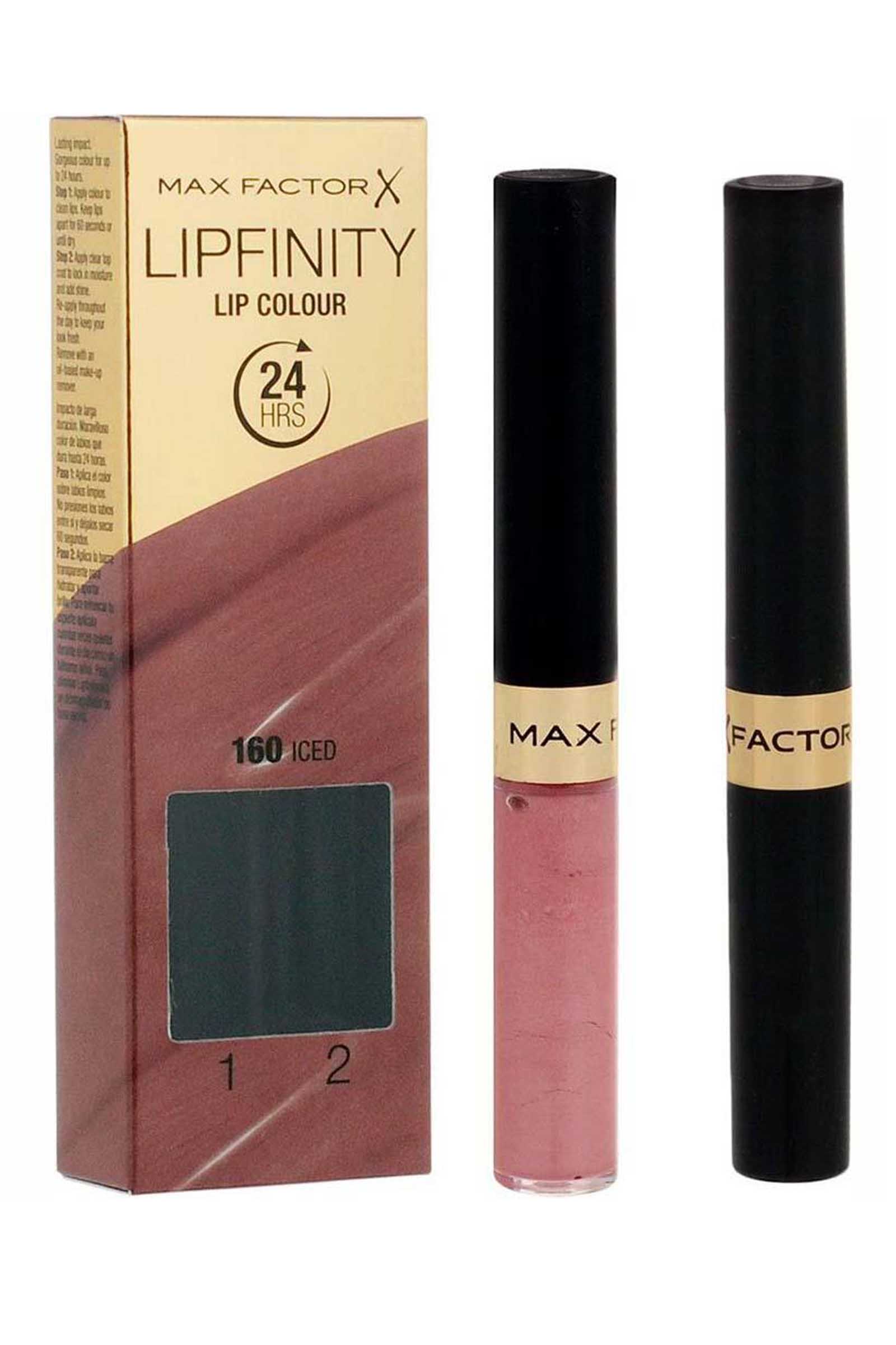Max Factor Lipfinity Lip Colour 24 Hrs 2.3ml Iced #160 86100013799 | eBay